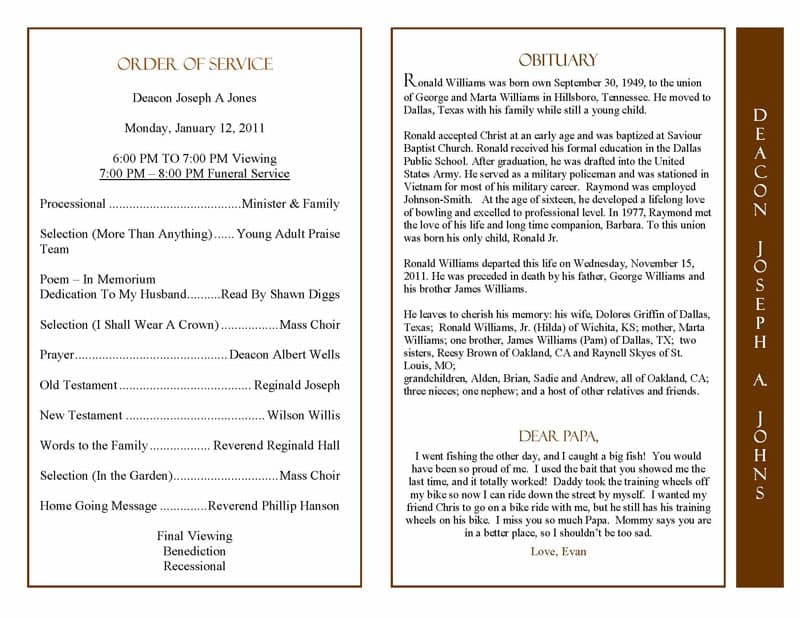 8+ Obituary Templates Word PDF & Examples - Word Excel Formats 8+ Obituary Templates Word PDF & Examples - Word Excel Formats